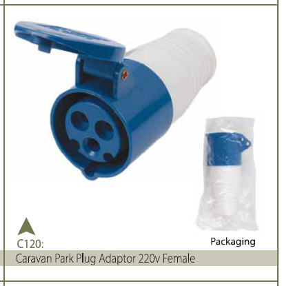 CARAVAN PARK PLUG ADAPTOR 220V FEMALE – FAB AUTO PARTS