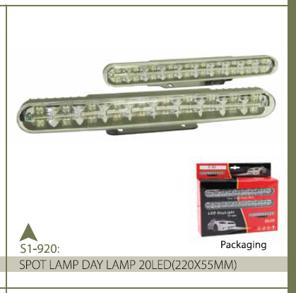 SPOT LAMP DAY LAMP 20LED(220X55MM)-S1-920 – FAB AUTO PARTS