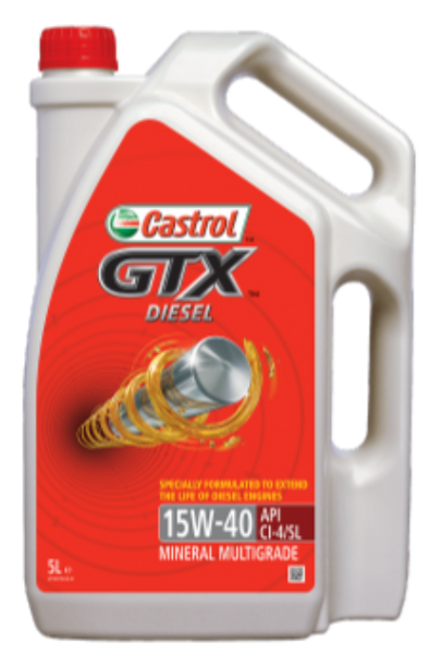 Castrol GTX Diesel 15W40 5L – FAB AUTO PARTS