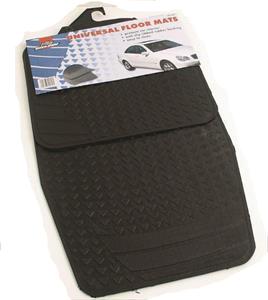 Floor Mat Set - Black Rubber 4 Piece – FAB AUTO PARTS